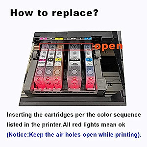 INKWAY Pgi-280xxl Cli-281xxl 280xxl 281xxl refillable Ink Cartridges Compatible for Canon PIXMA TS6120 TS6220 TS6320 TR7520 TR8520 TS702 TS9521C TS9520 Printer with Permanent chip, 5 Colors