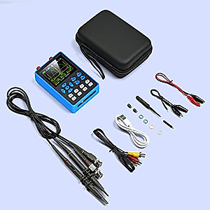 Digital Oscilloscope with 2 Channels 120Mhz Bandwidth Signal Generator 500MSa/s Sampling Rate, 2.8" LCD Backlight Display, Waveforms Storage, 3 Scan Modes, XY/YT/Roll, FFT Spectrum, Single Trigger