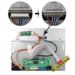 VSDISPLAY 12.1" 12.1 Inch 1024X768 Wide Viewing LCD Screen VS121T-001A with HD-MI DVI VGA Audio LCD Controller Board M.NT68676