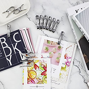 Garden Clips,60PCS Stainless Steel Greenhouse Clamps,Clamps with Strong Grip Heavy Duty for Fixing Shade Cloth or Plant Cover on Garden Hoops Greenhouse Hoops