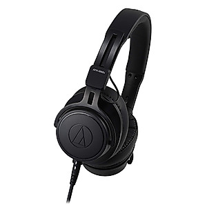 Audio-Technica ATH-M60X On-Ear Closed-Back Dynamic Professional Studio Monitor Headphones (Renewed)
