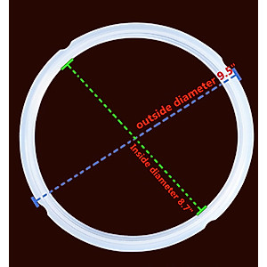 Sealing Rings Silicone Gasket Float Valve Kit Fits 5 or 6 Quart Models for Innova 42106 Instant Pot Model IP-CSG60, IP-CSG50, IP-LUX60