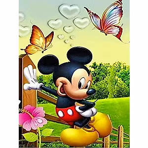 BOMUVI Paint by Number for Adults Beginner Paint by Numbers for Adults Disney Paint by Number Kits Acrylic Painting Paint by Number Kits on Canvas Paint by Number Adults 16x20 Inch
