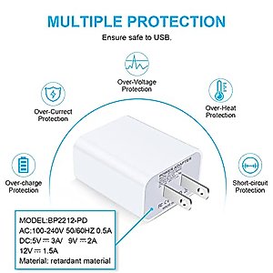 USB C Fast Charger for Google Pixel 7 7 Pro 6 6 Pro 6a 5 4 4A 4XL 3 3A 3XL 2 XL, Pad Pro, Samsung Galaxy A14 5G A13 A53 A03s S23 S22 S21 S20 FE A54, 20W 3A PD Power Adapter with 6FT Type C to C Cable