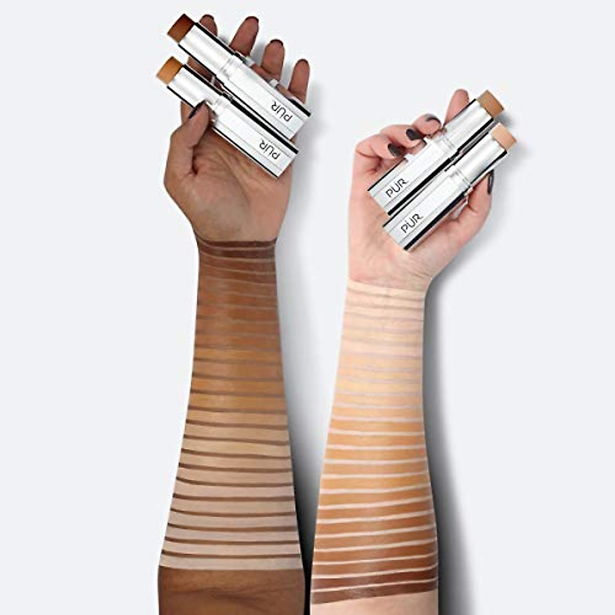 PÜR MINERALS 4-in-1 Foundation Stick in Blush Medium, 1 Ounce (Pack of 1)