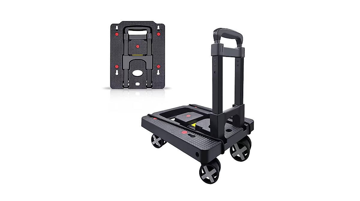 Portable Folding Dolly Cart - Lightweight & Adjustable