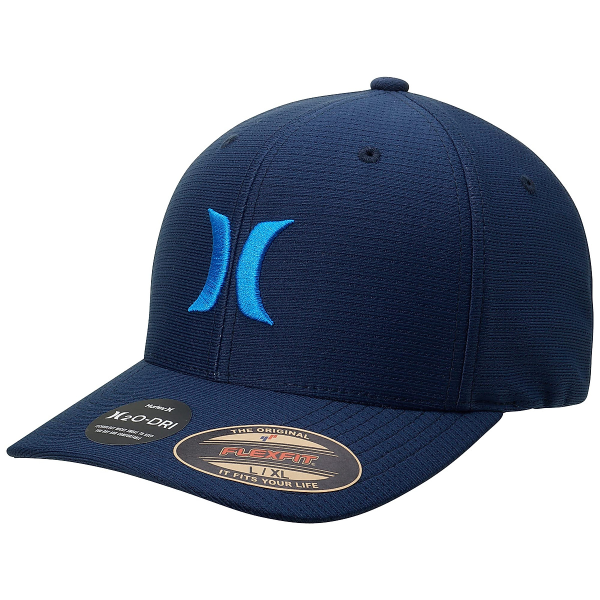 Hurley Men's Caps - H2O Dri Pismo Curved Bill Baseball Hats for Men (S-XL), Size Small-Medium, Blue