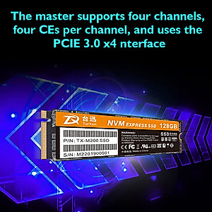 XMYA M.2 NVMe Internal 128GB SSD Solid State Drive, Up to 560 MB/s