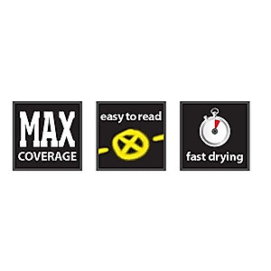 Rust-Oleum Industrial Choice 1868838-12PK Inverted Water-Based Marking Spray Paint, 17 Oz, Safety Purple, 12 Pack