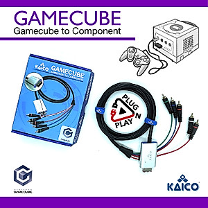 Kaico Component Cable Adapter Lead for the Nintendo GameCube Running GCVideo Lite Software – Supports Full Video and Audio. A Simple Plug and Play Component Converter for Gamecube