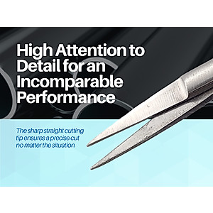 Castroviejo Scissors 5.5 inches STRAIGHT stitch cutting embroidery spring action extra sharp ARTMAN