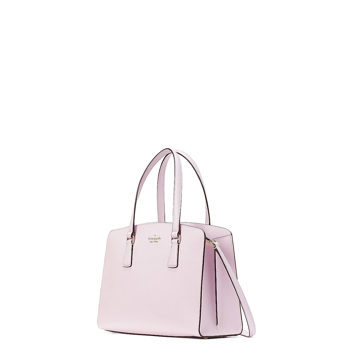 Kate Spade Perry Medium Satchel Saffiano Leather Crossbody Bag Purse Handbag (Pale Amethyst)