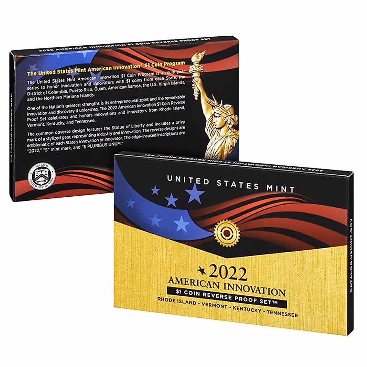 2022 S American Innovation Reverse Dollar Proof Set US Mint GEM Proof