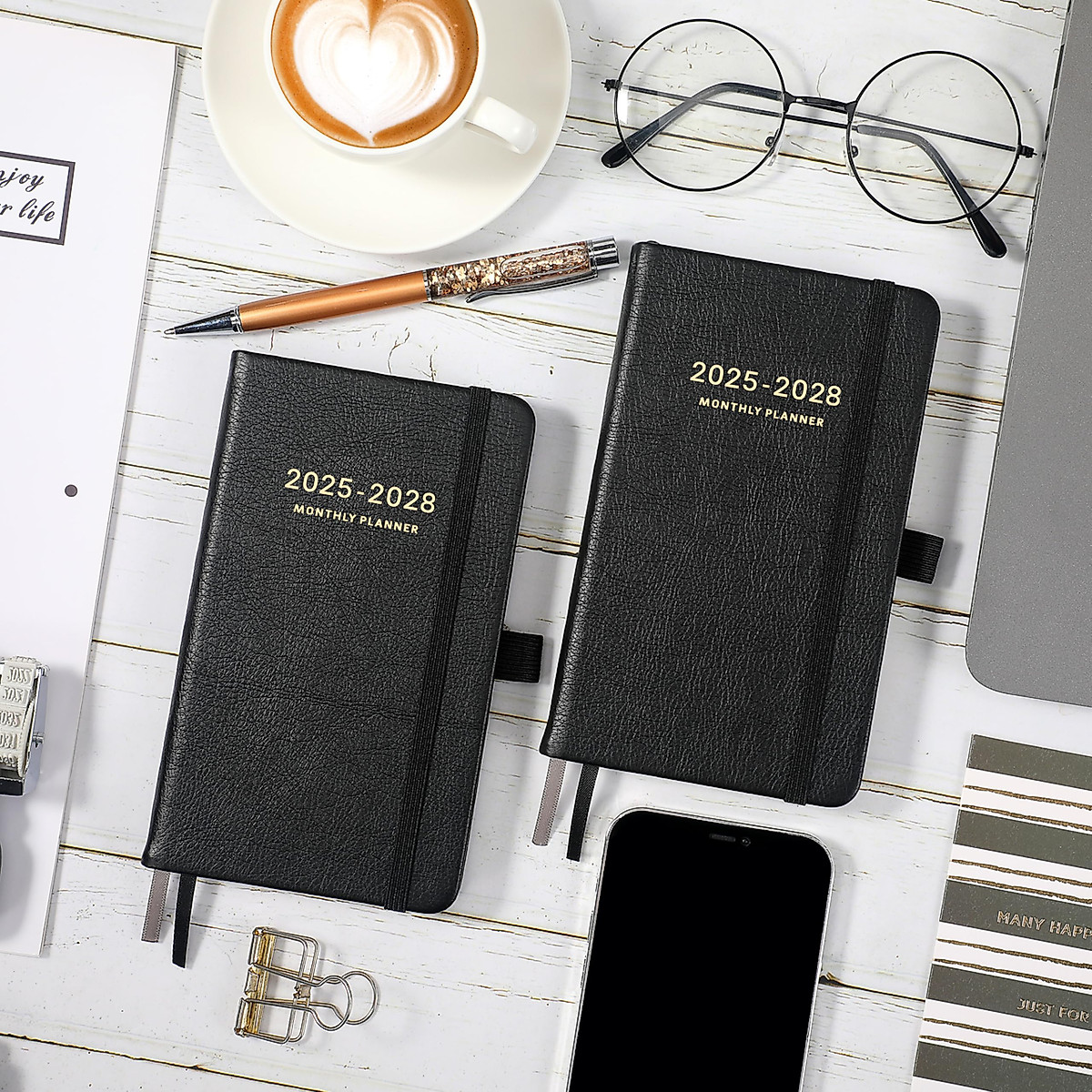 2023-2026 Pocket Planner - Monthly Pocket Planner (36-Month) with 60 Notes Pages, Jul. 2023 - Jun. 2026, 6.2" x 4", 3 Year Monthly Planner with Contacts, Holidays and Pen Holder, Back Pocket with Thick Paper - Black