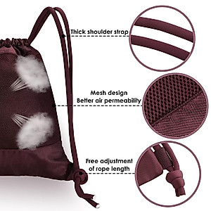 GAENMESN Drawstring Backpack Sport Gym Bag Backpack Bag Basketball Bag Leisure Hiking Yoga Dance Bag Travel Camping Team Work Bag