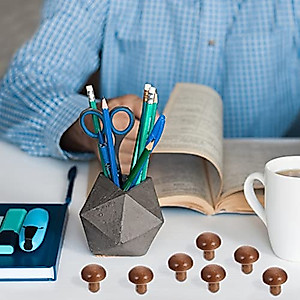 NOLITOY 50PCS Miniature Mushrooms Decorations Fairy Garden Miniature Mushroom Mini Mushrooms Figurines Micro Landscape Plant Pot Bonsai Cake Decor