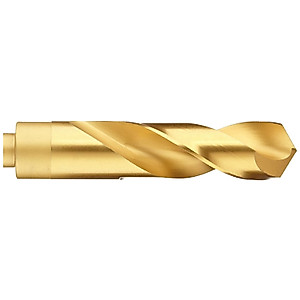 Chicago Latrobe 190C-TN Cobalt Steel Reduced-Shank Drill Bit, TiN Coated, Round Shank, 118 Degree Split Point, 1" Size