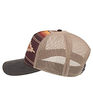 ARIAT Ladies Snap Back Aztec Logo Hat, Tan