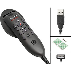 Nuance Communications 0POWM3N9-E01 Nuance PowerMic III Microphone; Mono; 20 Hz to 16 kHz; Wired; 9 ft Cord;