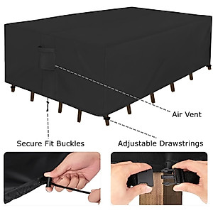 Outdoor Waterproof Furniture Cover, Rectangle Patio Sectional Sofa Set Cover Dinning Table and Chairs Covers, Couch Loveseat Protector Cover 79" L