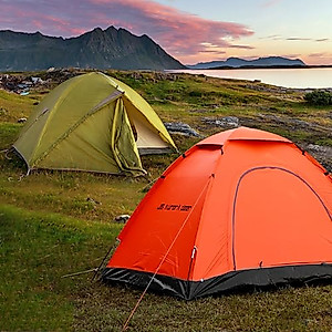 JG AURORA DEER Camping Tent 2 Person Tents for Camping Backpacking Tent for One 1 to 2 Persons Lightweight Waterproof Camping Hiking Tent for Adults Kids Scouts(2 * 1.4m)