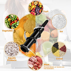 Replacement Ninja Blender Blade,6-Blade Replacement Parts Compatible with Ninja 72 oz 1100W 1200w 1500w,NJ600 BL600C NJ602CO BL500 BL500C BL740 BL660C BL642 BL700 BL701 BL740 BL770 BL780