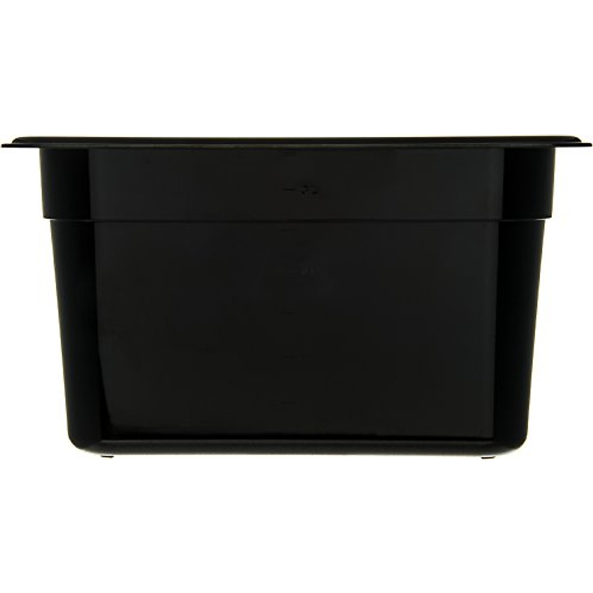 Carlisle FoodService Products 3068203 StorPlus Fourth Size Food Pan, Polycarbonate, 6" Deep, Black (Pack of 2)