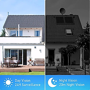 JideTech HD 5MP POE Camera Outdoor, 2592x1944P Bullet IP Security Camera with 2 Way Audio, Night Vision 65ft, Motion Detection, IP66 Waterproof, Support H.265+ Video Compression, 24/7 Recording