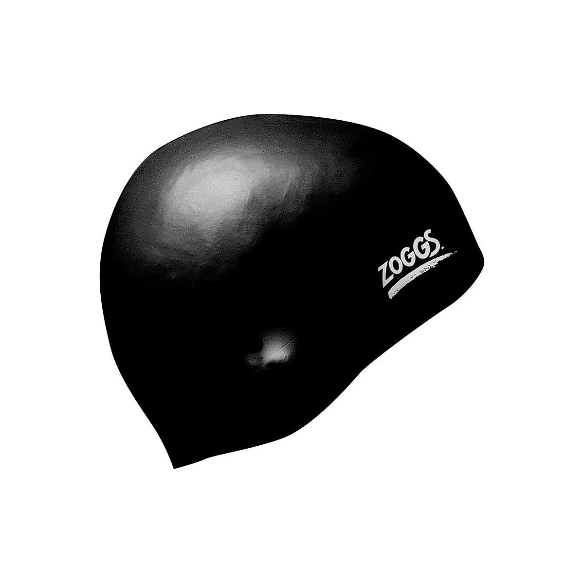 Zoggs Unisex's Easy-fit Silicone Swimming Cap, Black, One Size
