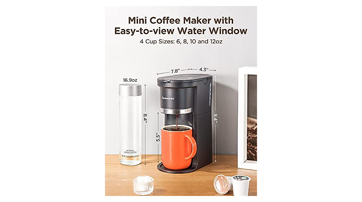 Famiworths Mini Coffee Maker – Fast, Compact & Versatile Brew