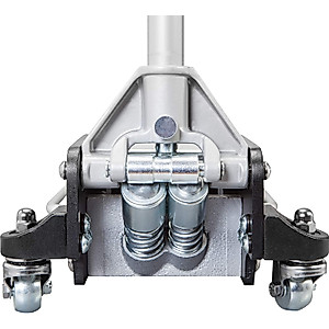 Torin AT830011LB Hydraulic Low Profile Aluminum and Steel Racing Floor Jack with Dual Piston Quick Lift Pump, 3 Ton (6,000 lb) Capacity, Black