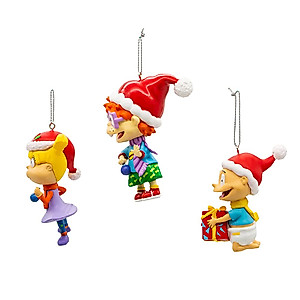 Kurt S. Adler Rugrats Blow Mold 3-Piece Ornament Set, 3.5-Inches, Multicolor