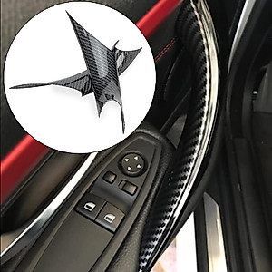 WEILEITE Front Interior Inner Inside Door Pull Handle Grab Cover Fit for BMW 320,328,330,335,M3 3 Series F30/F31/F34/F80 2012-2018 and 418,420,428,430,435,M4 4 Series F32/F33/F36/F82/F83 2014-2017