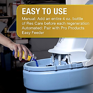 Pro Products Res Care Liquid Water Softener Cleaner, Universal Cleanser for Hardwater Systems, 4 Ounce Bottle, 4-Pack
