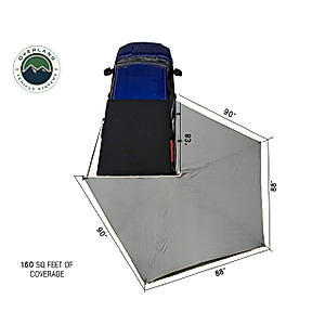 Nomadic 270 LT Awning - Passenger Side - Dark Gray Cover with Black Cover Universal