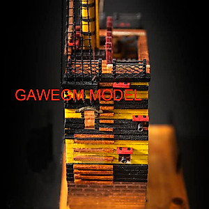 GAWEGM Wooden Ship Model - Scale 1/200 HMS Victory Boat Model Section Kits with Brass Upgrade Accessories