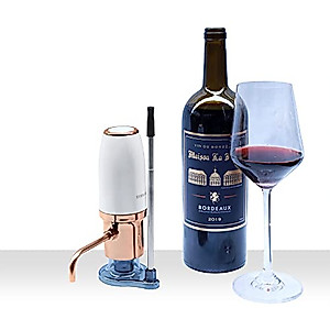 SYNWONG Electric Wine Aerator Pourer Automatic Wine Dispenser – Effortless One-Button Pouring and Enhanced Flavor at Your Fingertips, Great Gift for Wine Assesory Lovers