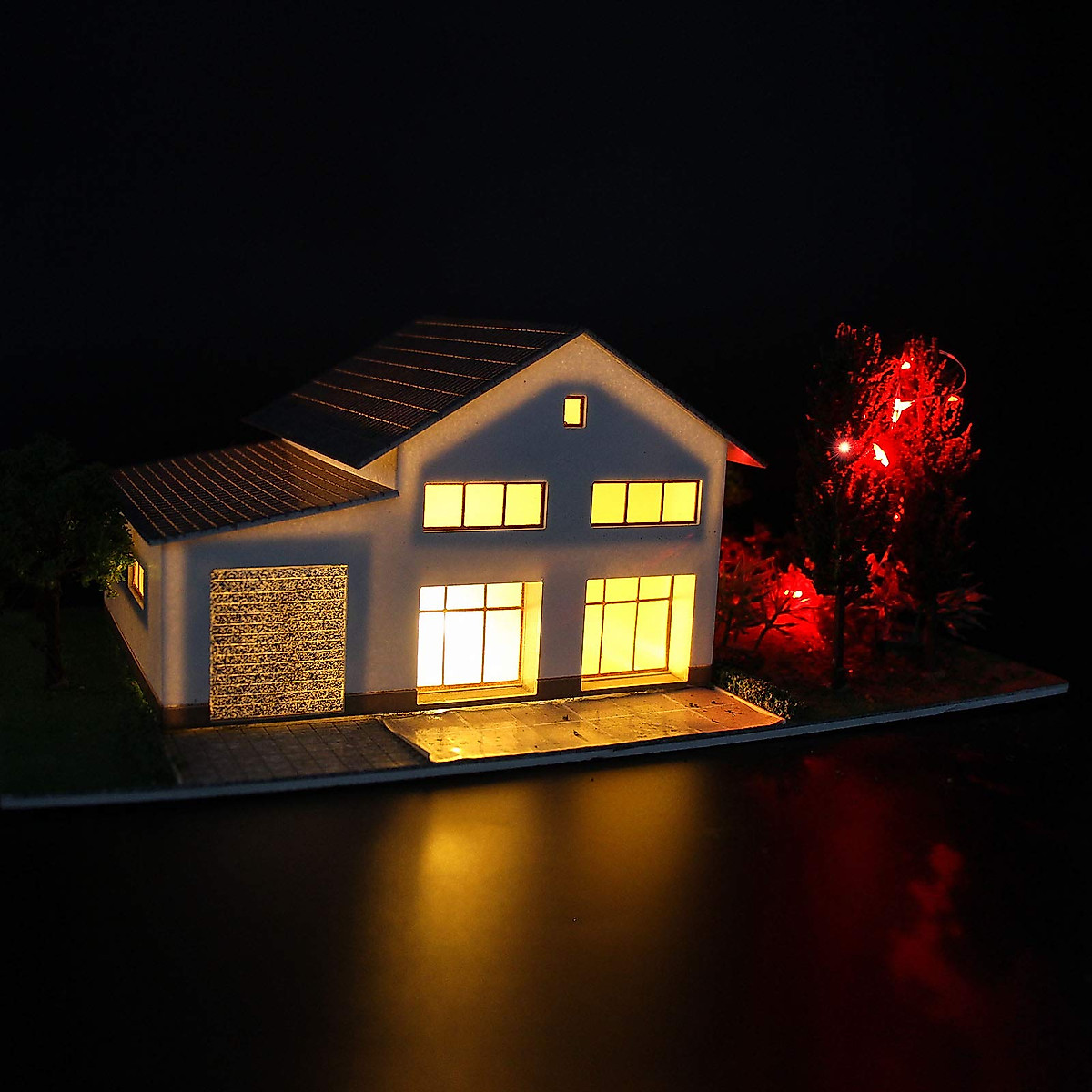 Evemodel 30pcs Pre-Wired Micro Litz Wire Yellow 0603 SMD LED Light 7.8'' Wire Resin Cover Waterproof CD0603Y