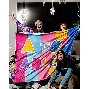 A FOR ADLEY Merch, Comfy Cozy Blanket with Giant Adley Signature Logo