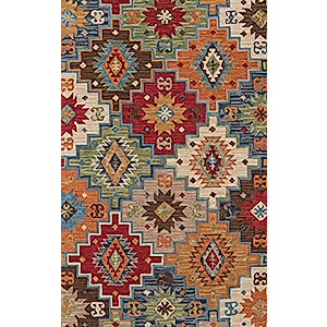 Momeni Rugs Tangier Collection Area Rug, 3'6" x 5'6", Multicolor
