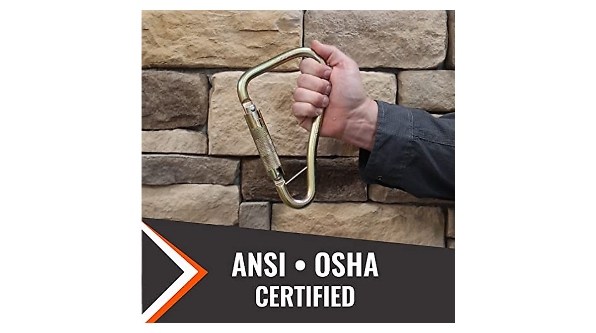 Malta Dynamics Fall Protection Carabiner Clip, High Strength ...