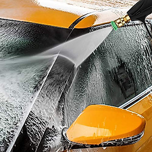 BEETRO High Pressure Washer Gun 4350PSI, Car Washer Gun with 5 Nozzles and M 22 Brass Coupler for Pressure Power Washers