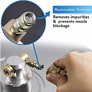 EDOU Direct Pressure Washer Surface Cleaner 14" with Wheels | Stainless Steel | Heavy Duty | 4,000 PSI Max Working Pressure | Includes: 2 Pressure Washer Extension Wand Attachments