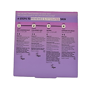 The INKEY List Winter Skin 101:: Oat Cleansing Balm, Hyaluronic Acid Serum, Caffeine Eye Cream, Retinol Serum