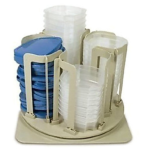 Spin N Store Swirl Around Carousel Organizer - Compact Storage for Your Food Containers! by JUMBL