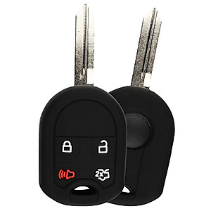 KeyGuardz Keyless Entry Remote Car Key Fob Outer Shell Cover Soft Rubber Protective Case for Ford Lincoln CWTWB1U793