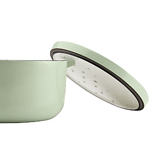 KitchenAid Enameled Cast Iron Dutch Oven/Casserole, 6 Quart, Pistachio