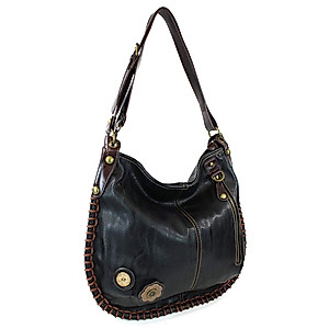 CHALA Large Convertible Shoulder Crossbody Bag Style with Chala Zip Wallet Combo (Black_Boston Terrier Combo)