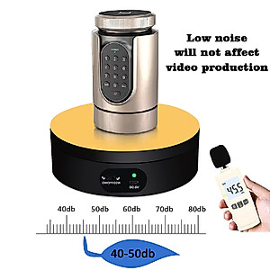 YVV Motorized Rotating Display Stand, Cup Display Turner Stand, Electric Rotating Base for Glitter Tumblers, 360 Automatic Mute Rotating Turntable with 4 Colors Backgrounds for Epoxy Cup Display