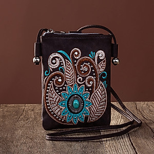 Montana West Cross Body Purse Women's Crossbody Handbags Trendy Crossbody Wallet Western Cute Cell Phone Crossbody Small Phone Purse Womens Purses and Handbags PH02-210CF